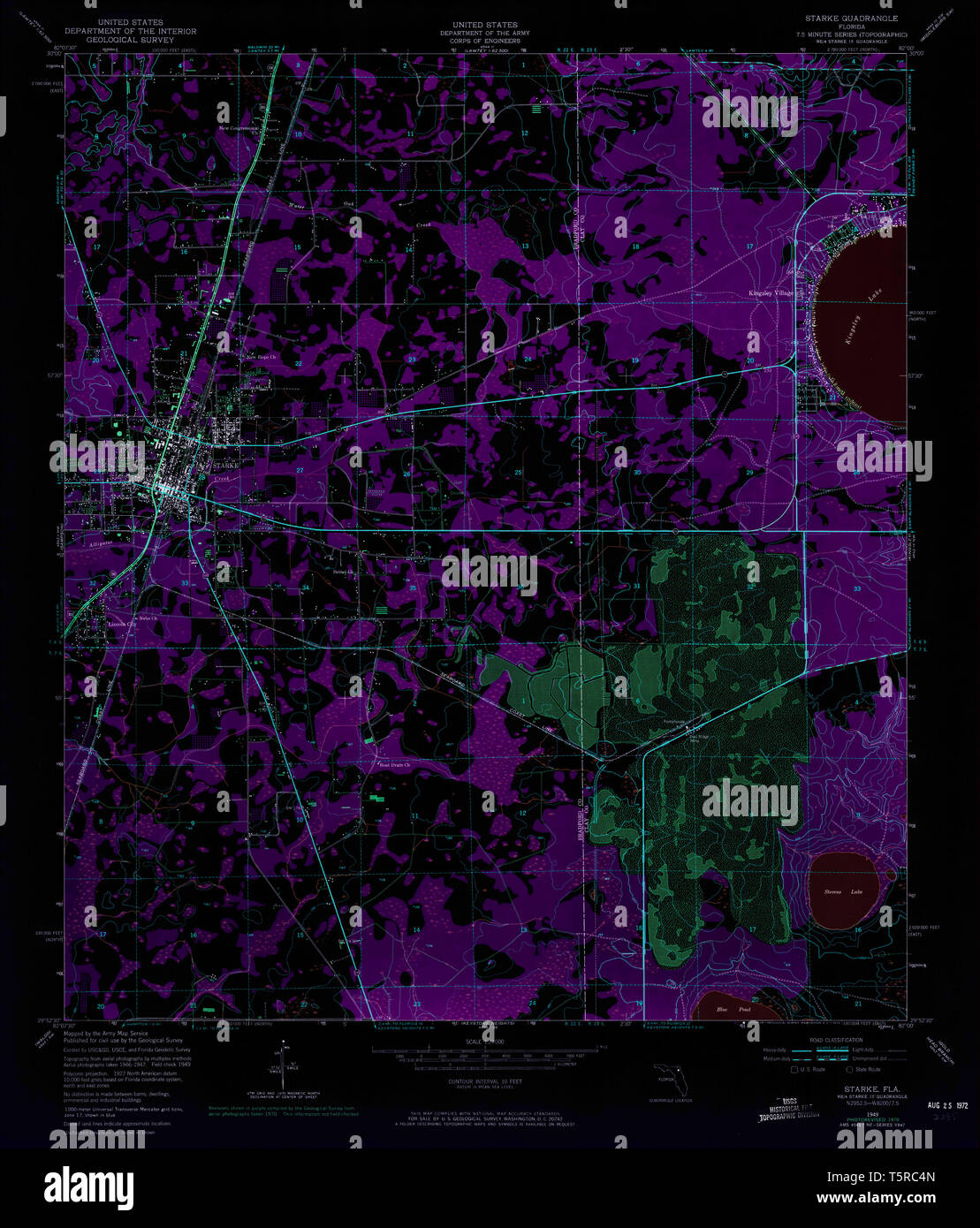 Starke florida map hi-res stock photography and images - Alamy