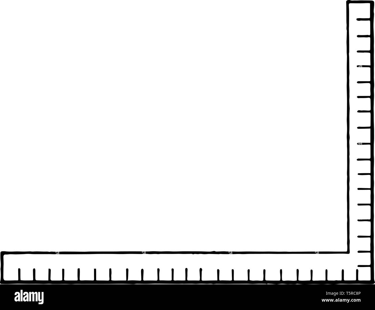 This is an image of rulers arranged perpendicularly generally known as ...
