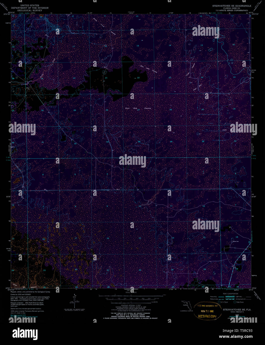 Map of steinhatchee hi-res stock photography and images - Alamy