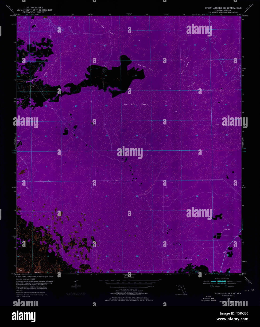 Map of steinhatchee hi-res stock photography and images - Alamy