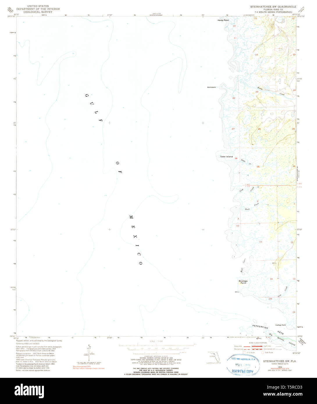 Steinhatchee map hi-res stock photography and images - Alamy