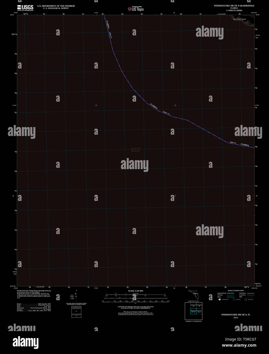 Map of steinhatchee hi-res stock photography and images - Alamy