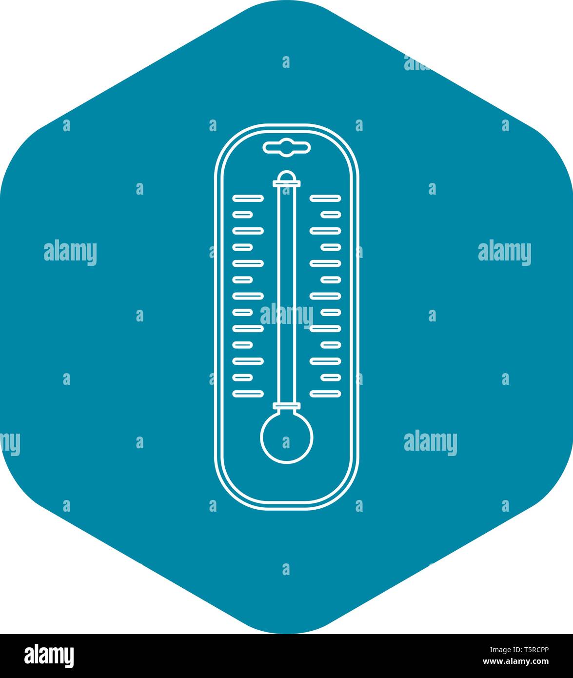Thermometer icon, outline style Stock Vector Image & Art - Alamy