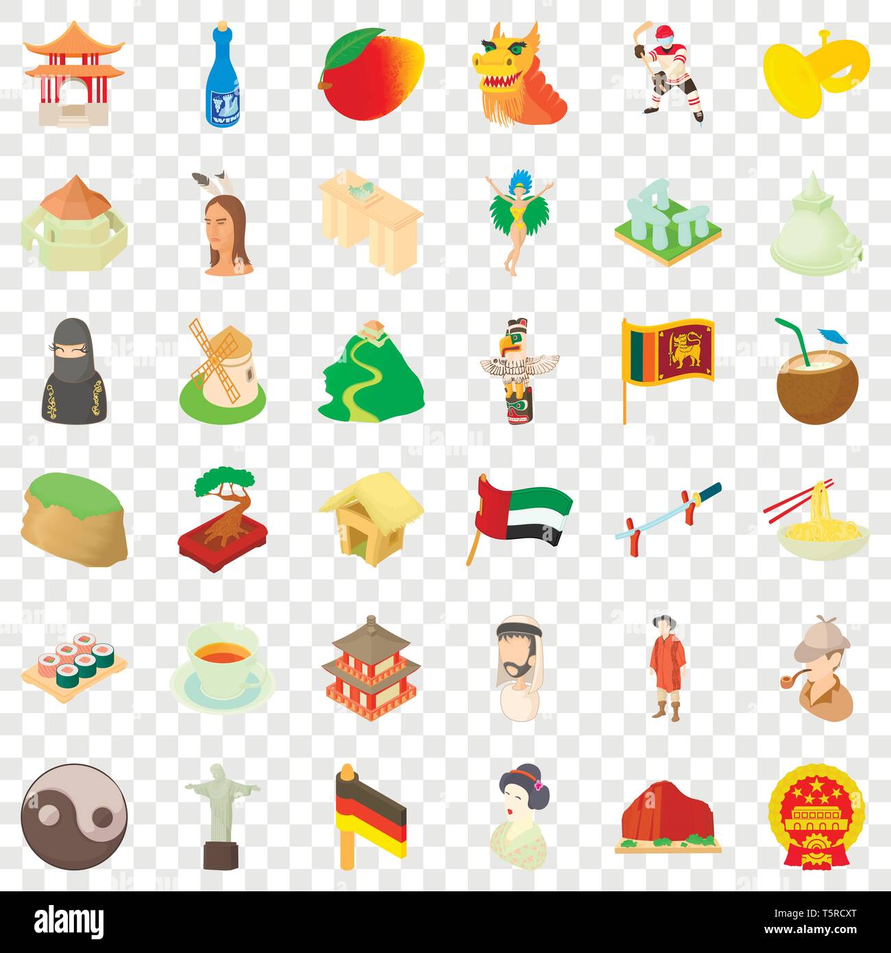 Europe culture icons set, cartoon style Stock Vector Image & Art - Alamy