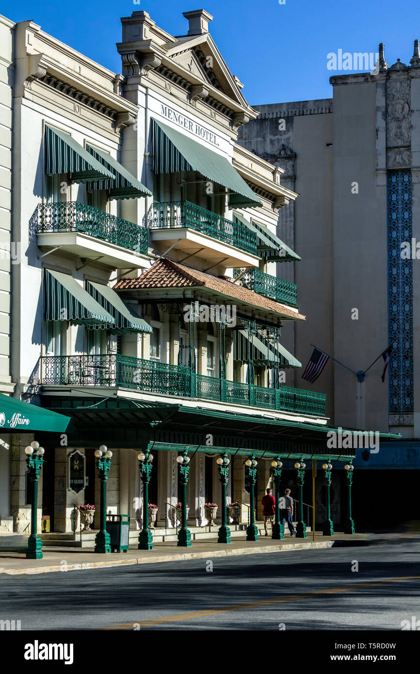 Historic Menger Hotel, San Antonio, Texas USA Stock Photo - Alamy