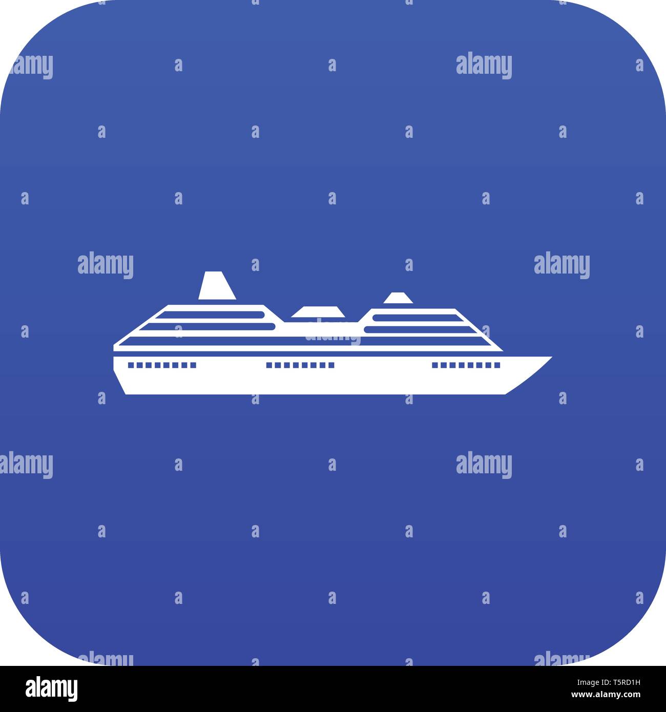 Cruise ship icon digital blue Stock Vector Image & Art - Alamy