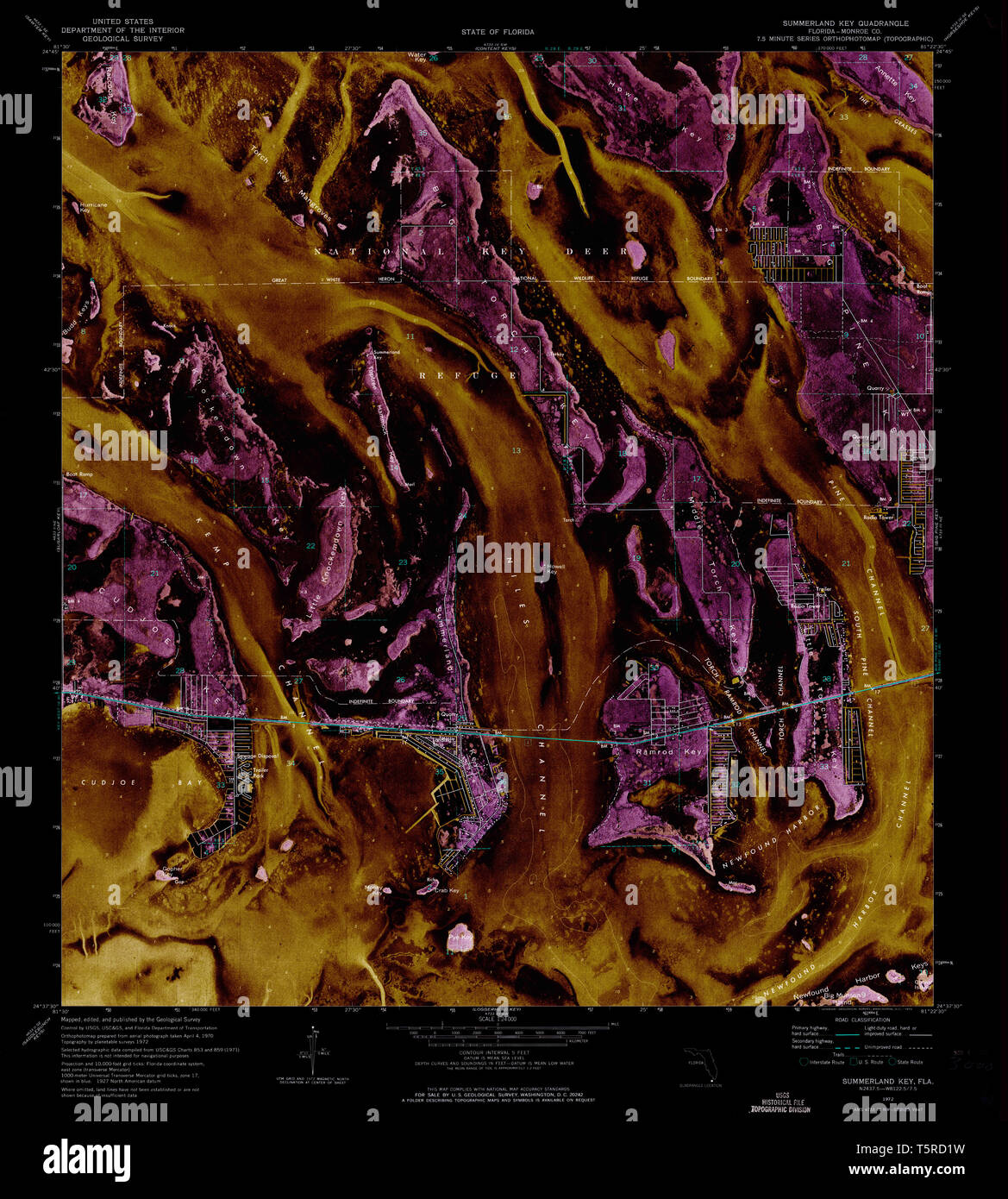 Map of summerland hi-res stock photography and images - Alamy
