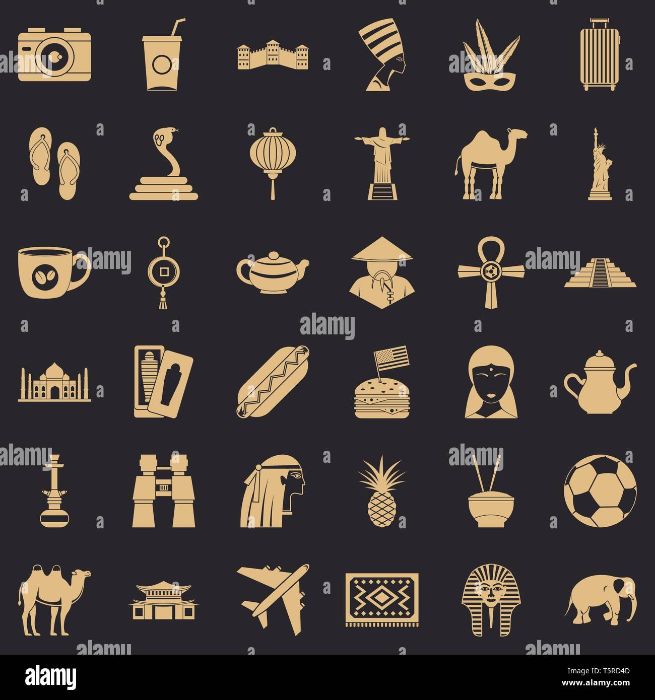 Journey icons set, simple style Stock Vector Image & Art - Alamy