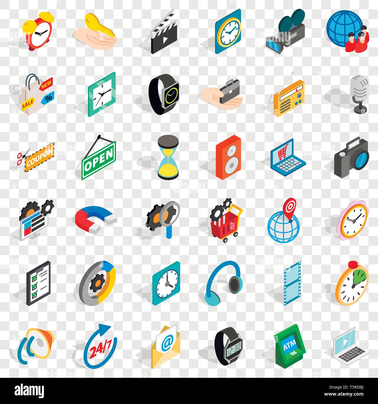 Modern device icons set, isometric style Stock Vector Image & Art - Alamy