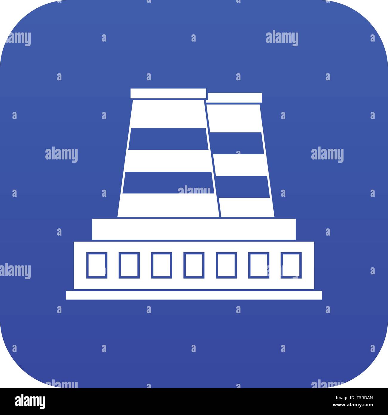 Manufacturing plant icon digital blue Stock Vector Image & Art - Alamy