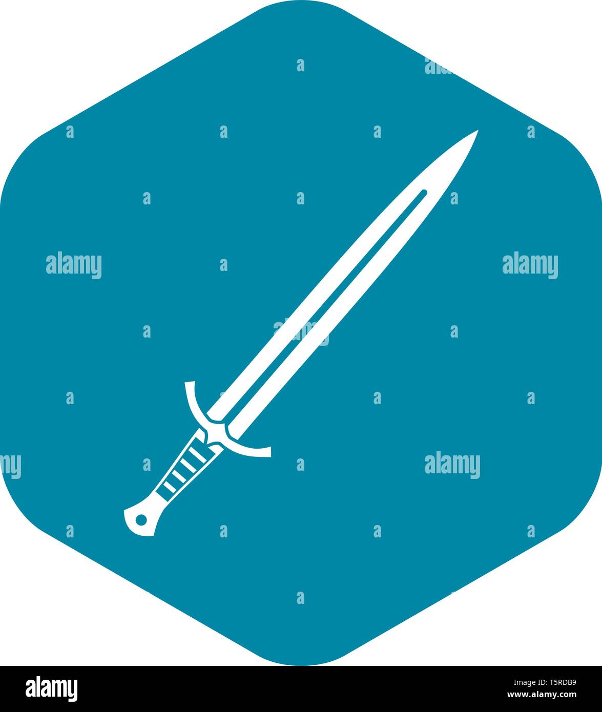 Long sword icon, simple style Stock Vector Image & Art - Alamy