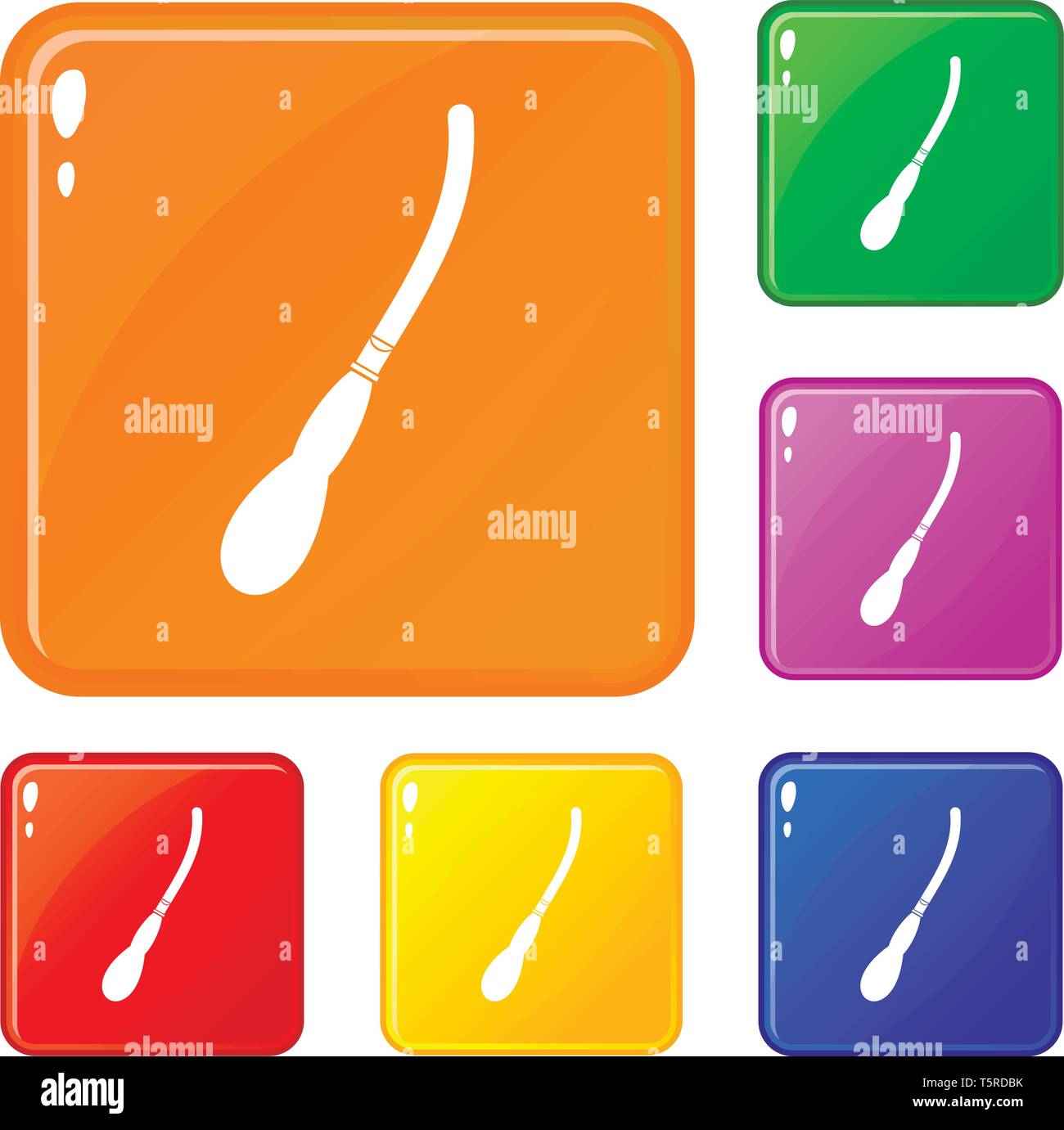 Medical surgical suction icons set vector color Stock Vector Image ...