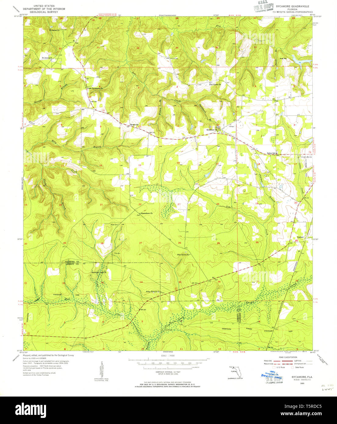 Map of sycamore hi-res stock photography and images - Alamy