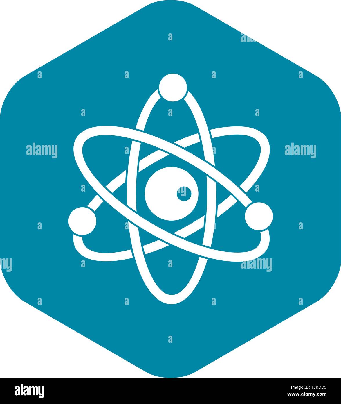 Atomic model icon, simple style Stock Vector Image & Art - Alamy