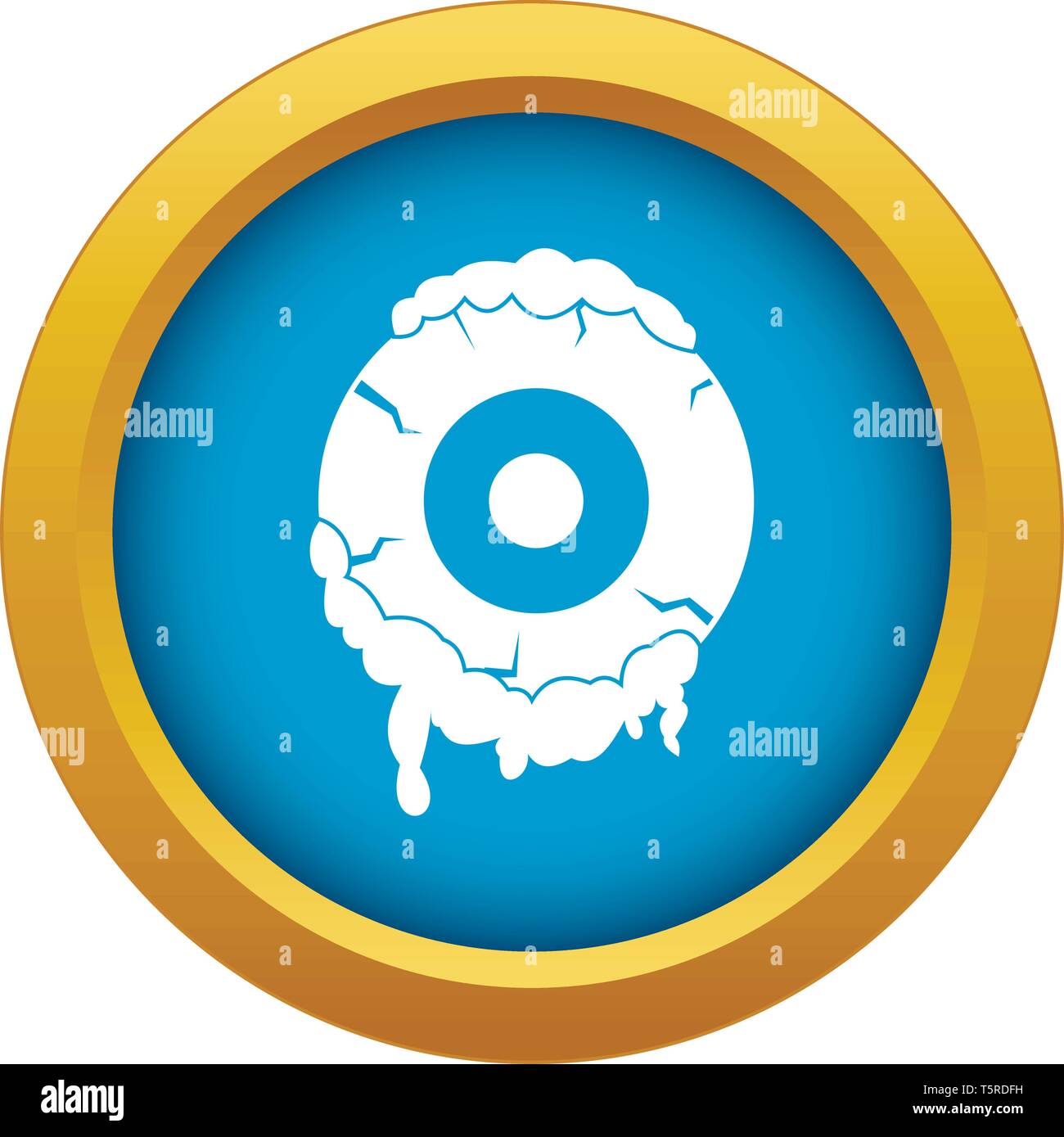 Scary eyeball icon blue vector isolated Stock Vector Image & Art - Alamy