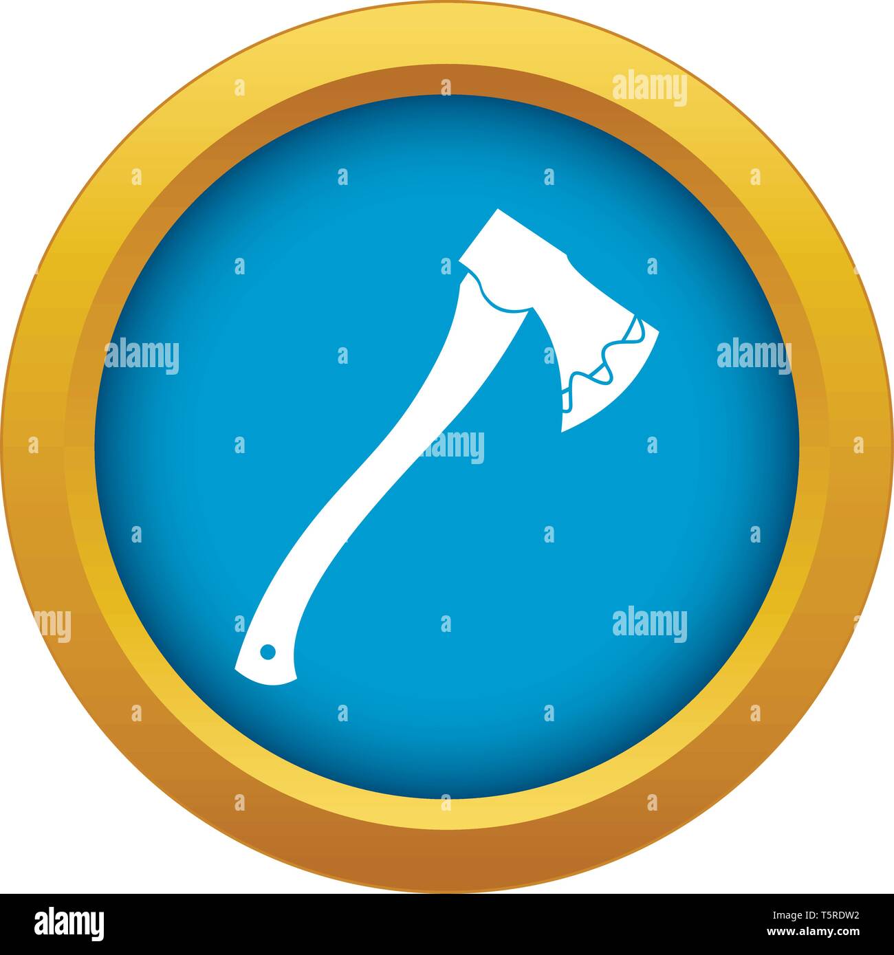Axe In blood icon blue vector isolated Stock Vector Image & Art - Alamy