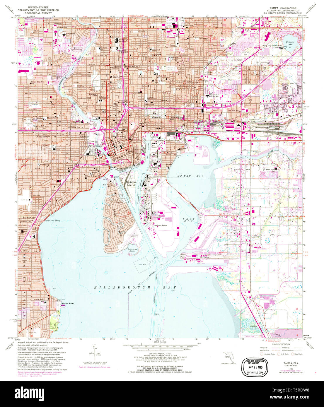 Tampa, fl map hi-res stock photography and images - Alamy