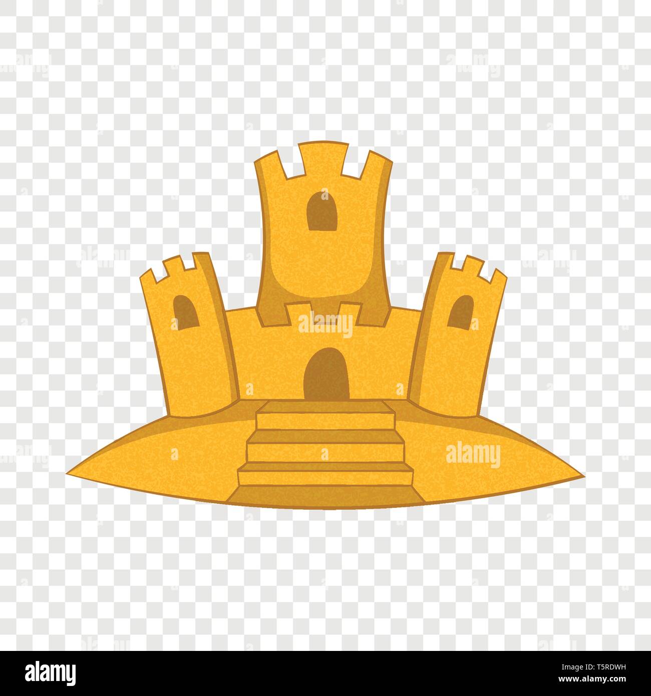 Sand castle icon, cartoon style Stock Vector Image & Art - Alamy