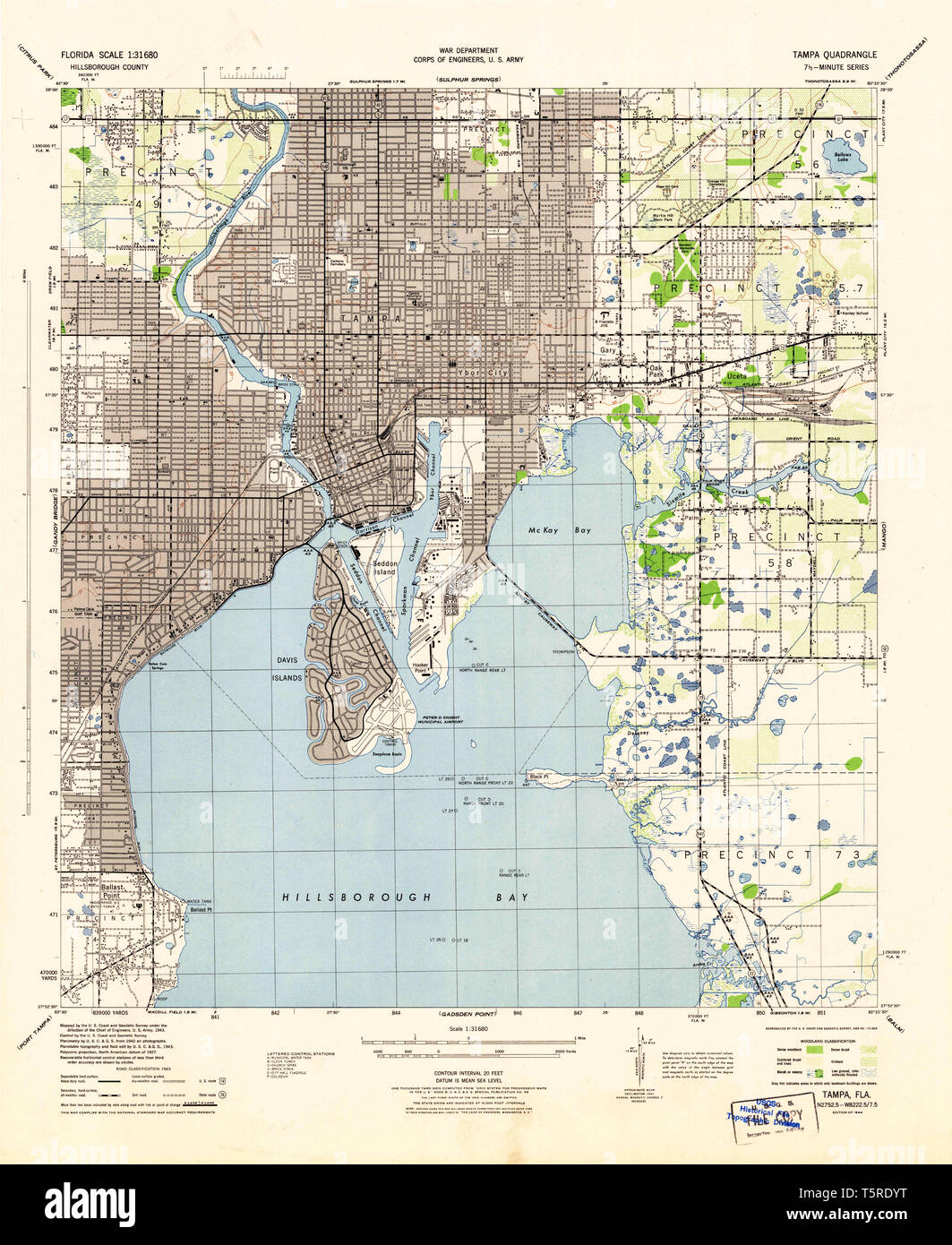 Tampa, Fl Map High Resolution Stock Photography and Images - Alamy