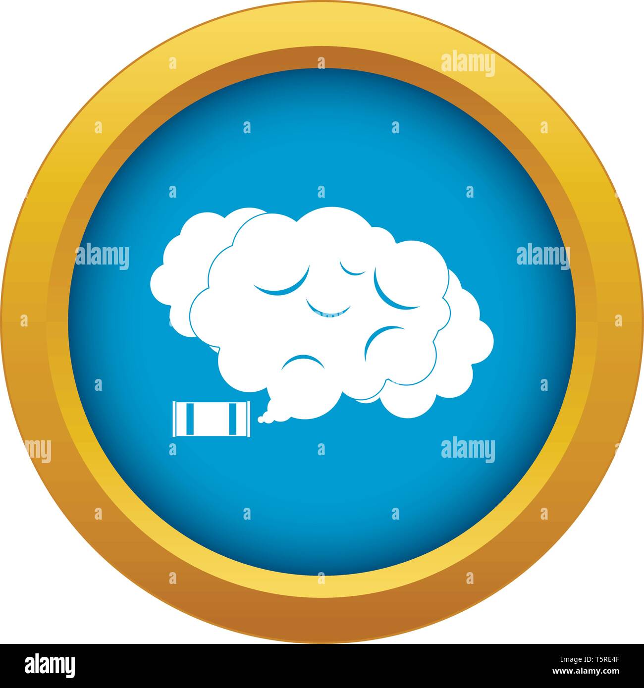 Tear gas icon blue vector isolated Stock Vector Image & Art - Alamy