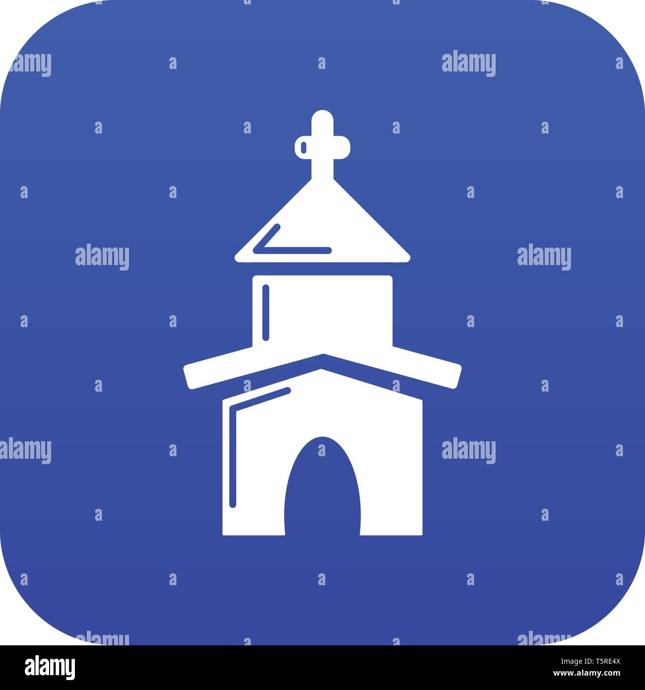 Church icon blue vector Stock Vector Image & Art - Alamy