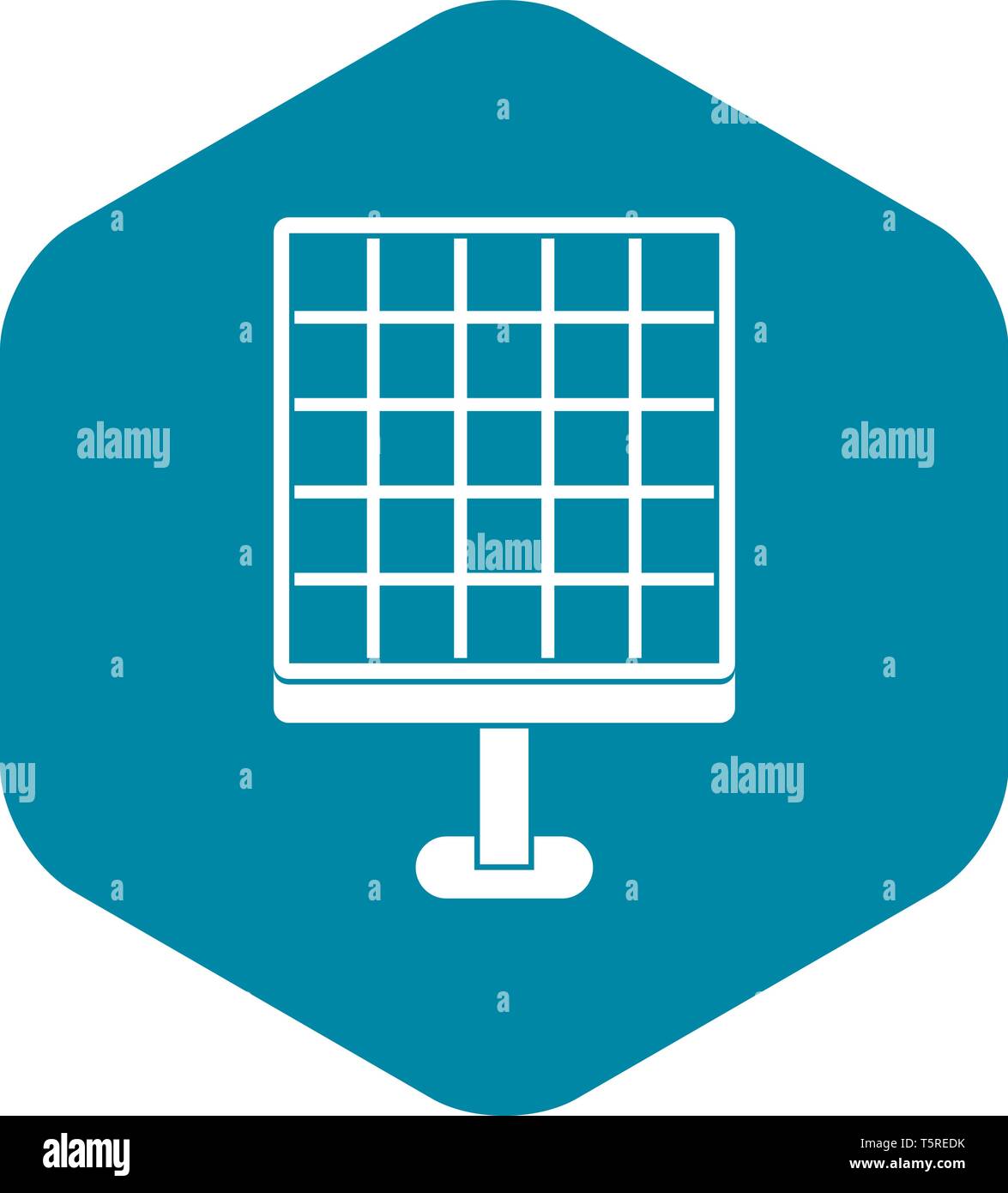 Solar panel icon, simple style Stock Vector Image & Art - Alamy