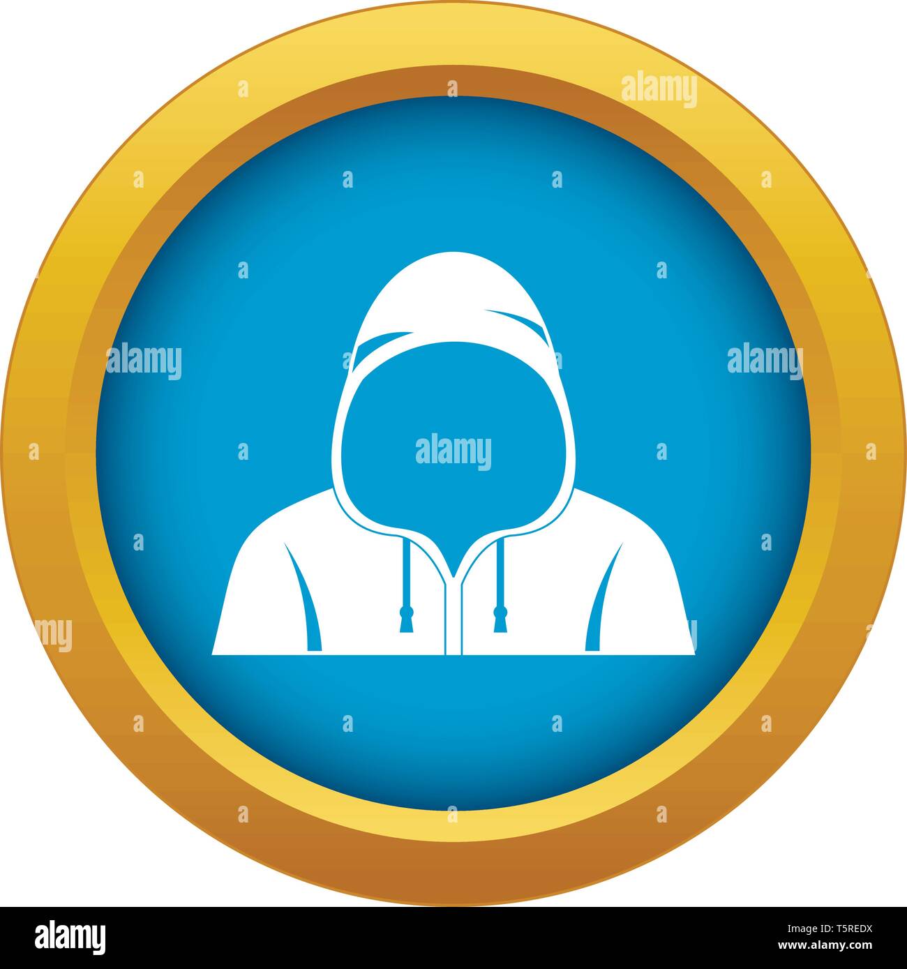 Hood icon blue vector isolated Stock Vector Image & Art - Alamy