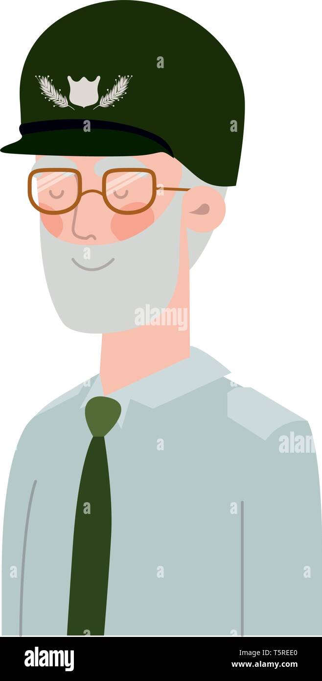 veteran war old man avatar character Stock Vector Image & Art - Alamy
