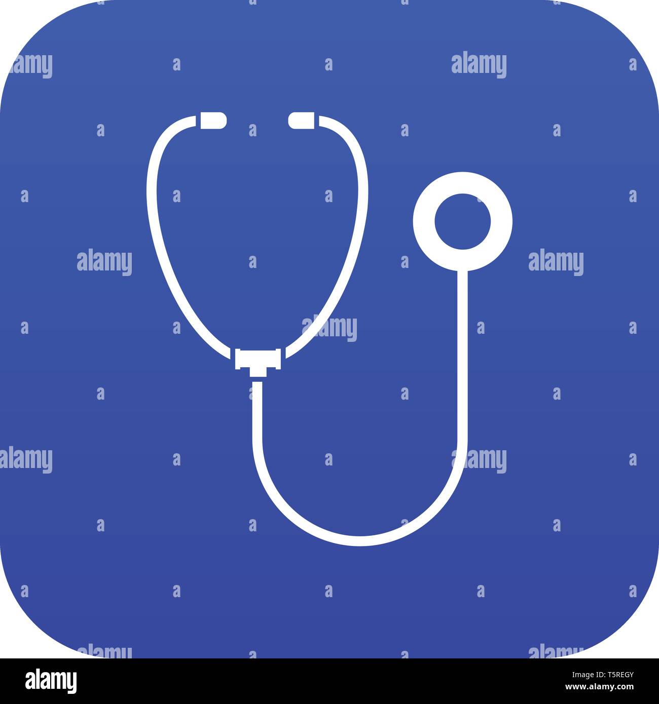 Phonendoscope icon digital blue Stock Vector Image & Art - Alamy