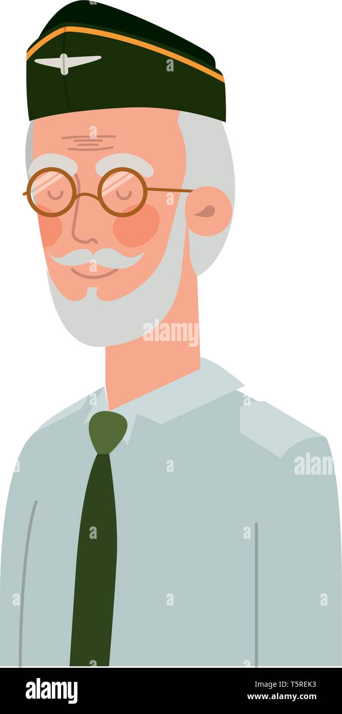 Old pilots Stock Vector Images - Alamy