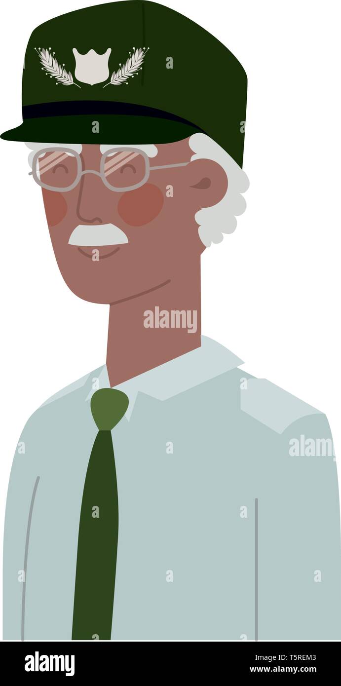 veteran war old man avatar character Stock Vector Image & Art - Alamy