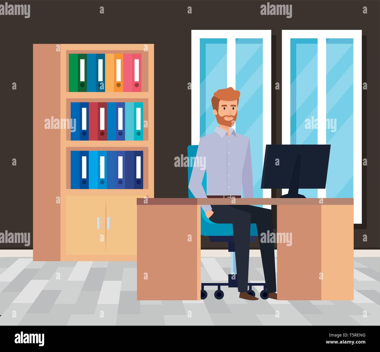 Seating with windows Stock Vector Images - Alamy