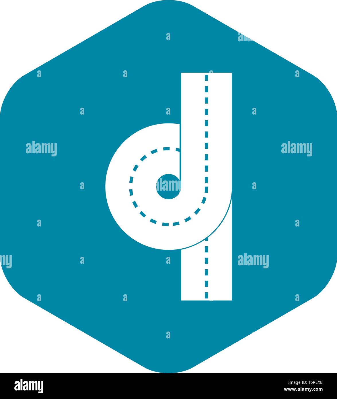 Road markings and junction Stock Vector Images - Alamy