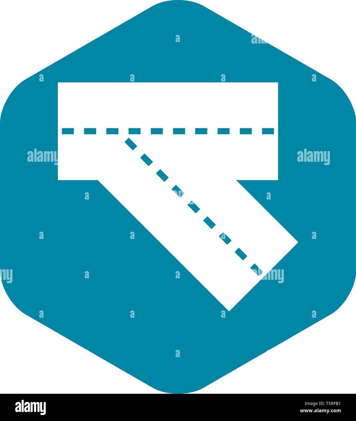 Roadside turning Stock Vector Images - Alamy