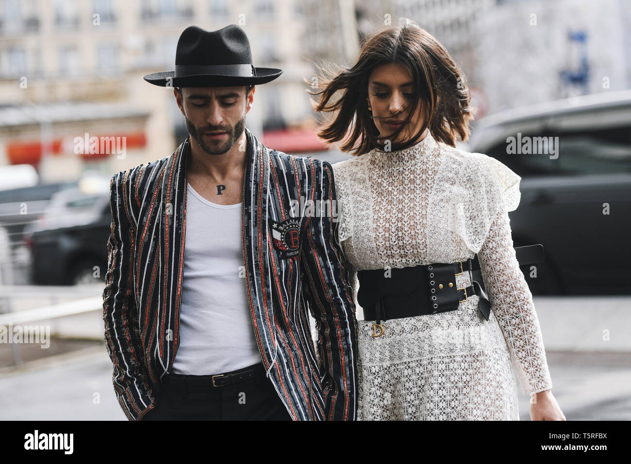Paris, France - March 04, 2019: Street style outfit - Fashionable ...