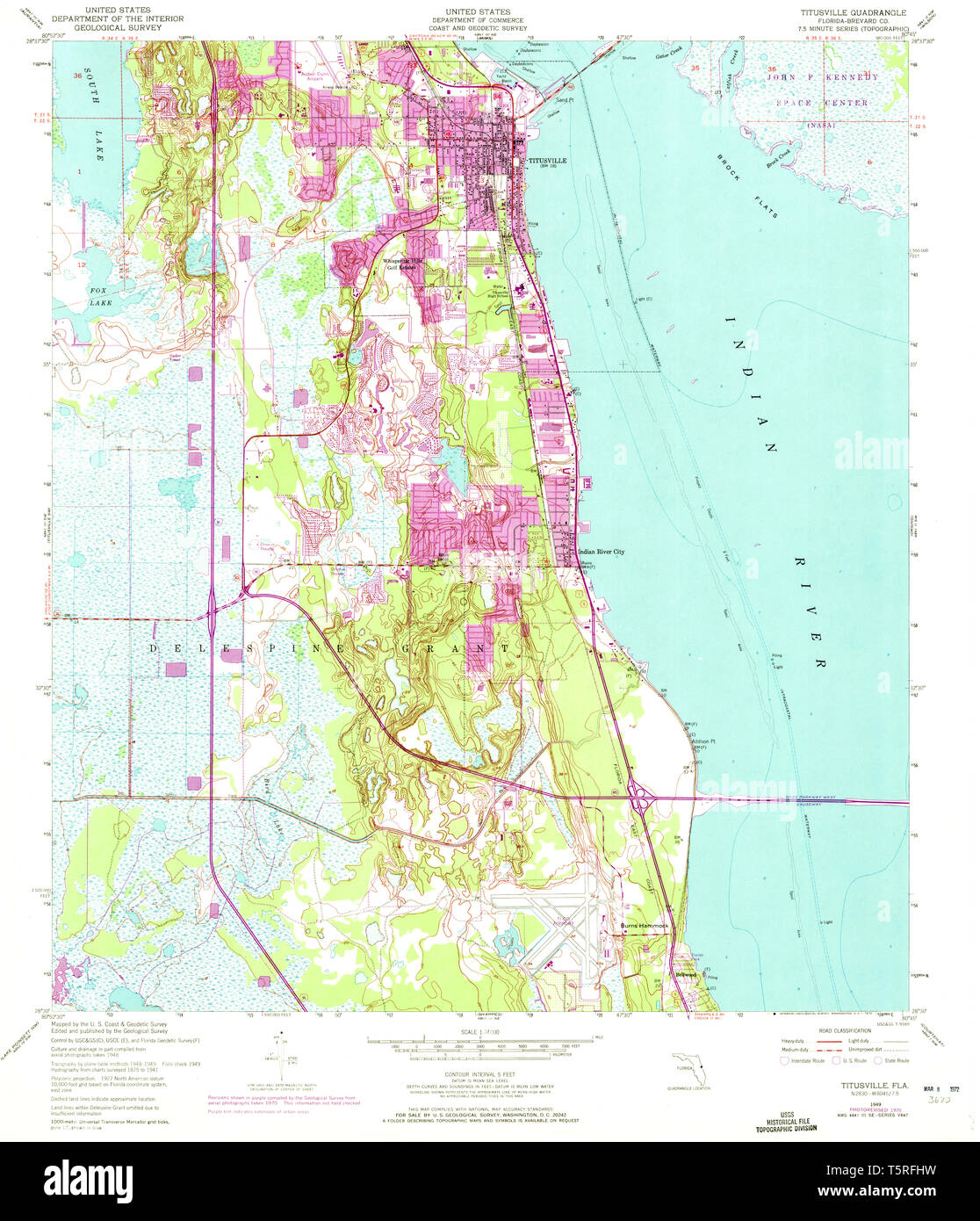 Titusville florida map hi-res stock photography and images - Alamy