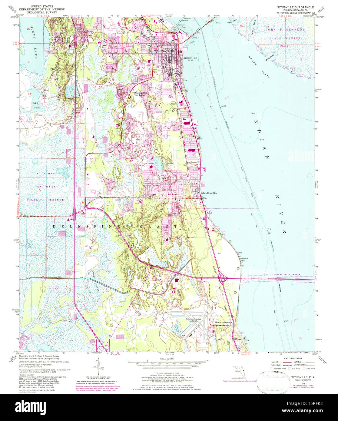 Titusville florida map hi-res stock photography and images - Alamy