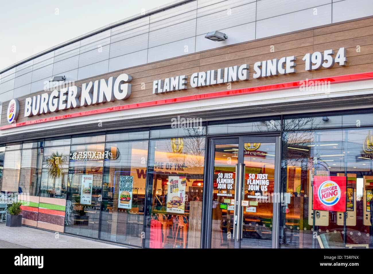 local fast food place Stock Photo - Alamy