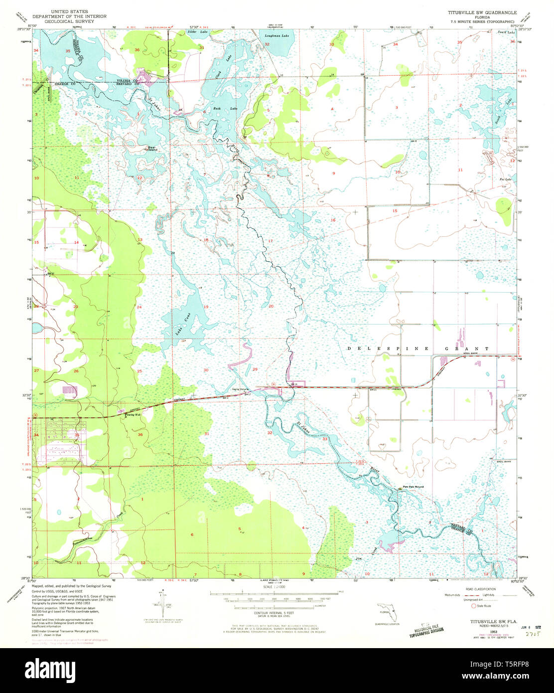 Titusville florida map hi-res stock photography and images - Alamy