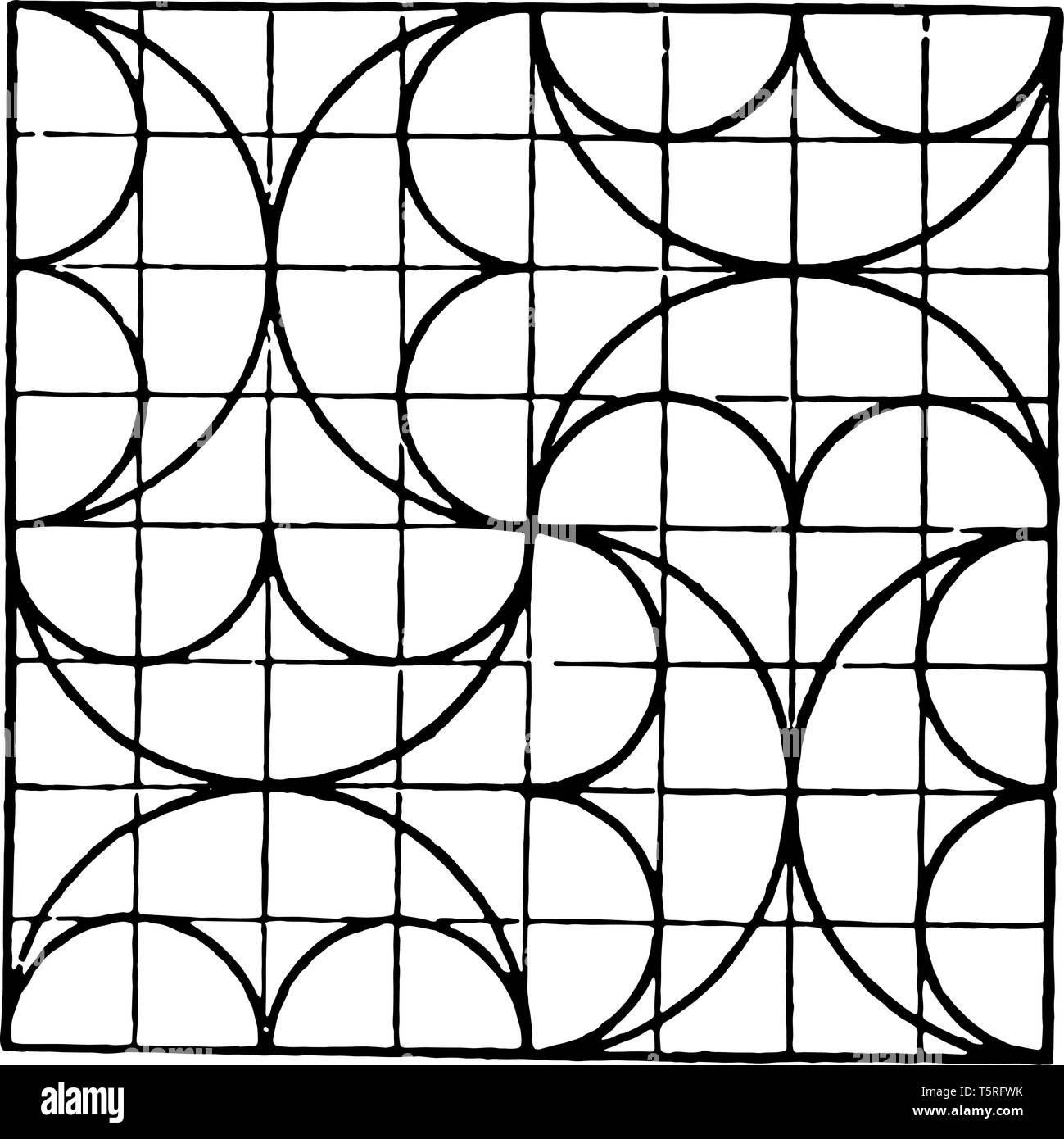 The image shows a beautiful tiling design along with a repetitive ...