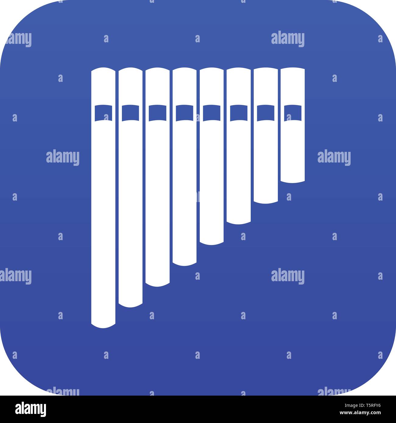 Pan flute icon digital blue Stock Vector Image & Art - Alamy