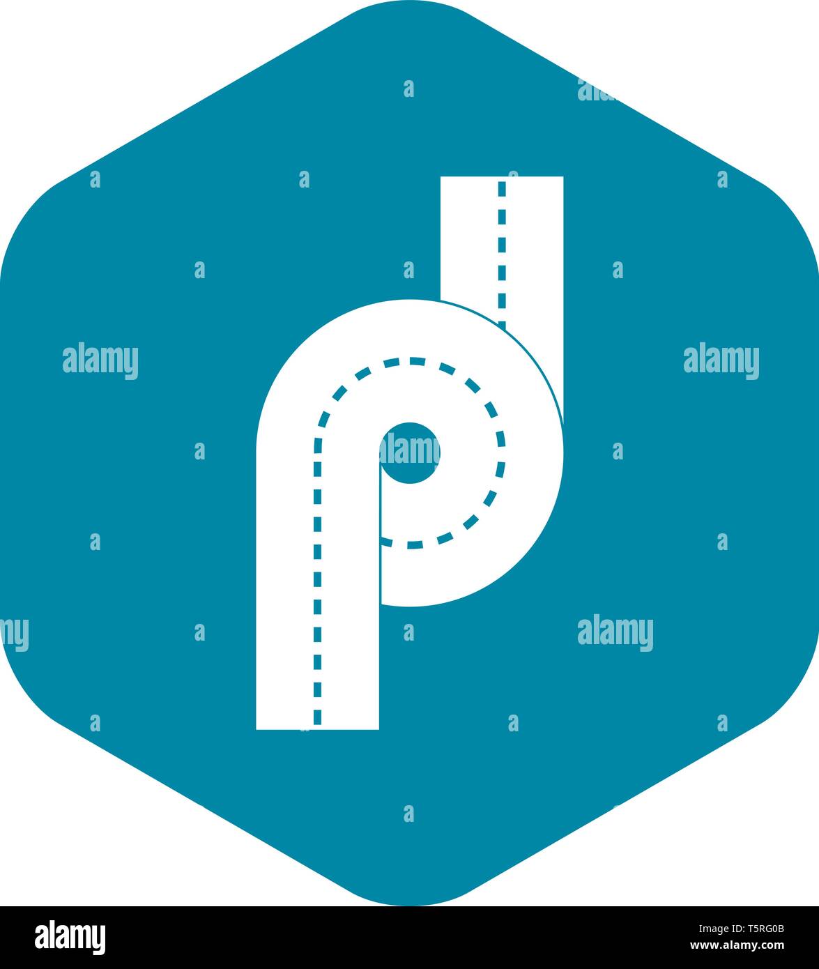 Little road junction icon, simple style Stock Vector Image & Art - Alamy