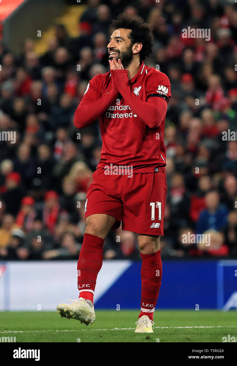 Mohamed salah liverpool celebration hi-res stock photography and images ...