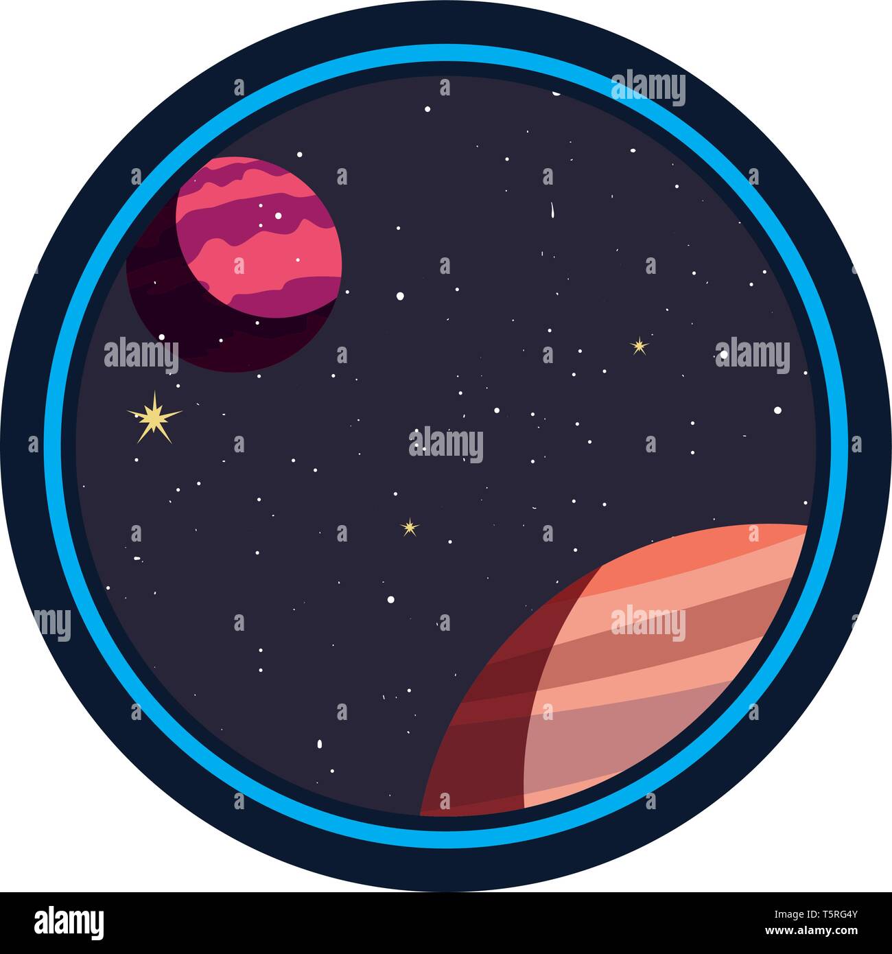 system solar planets galaxy icon vector illustration Stock Vector Image ...