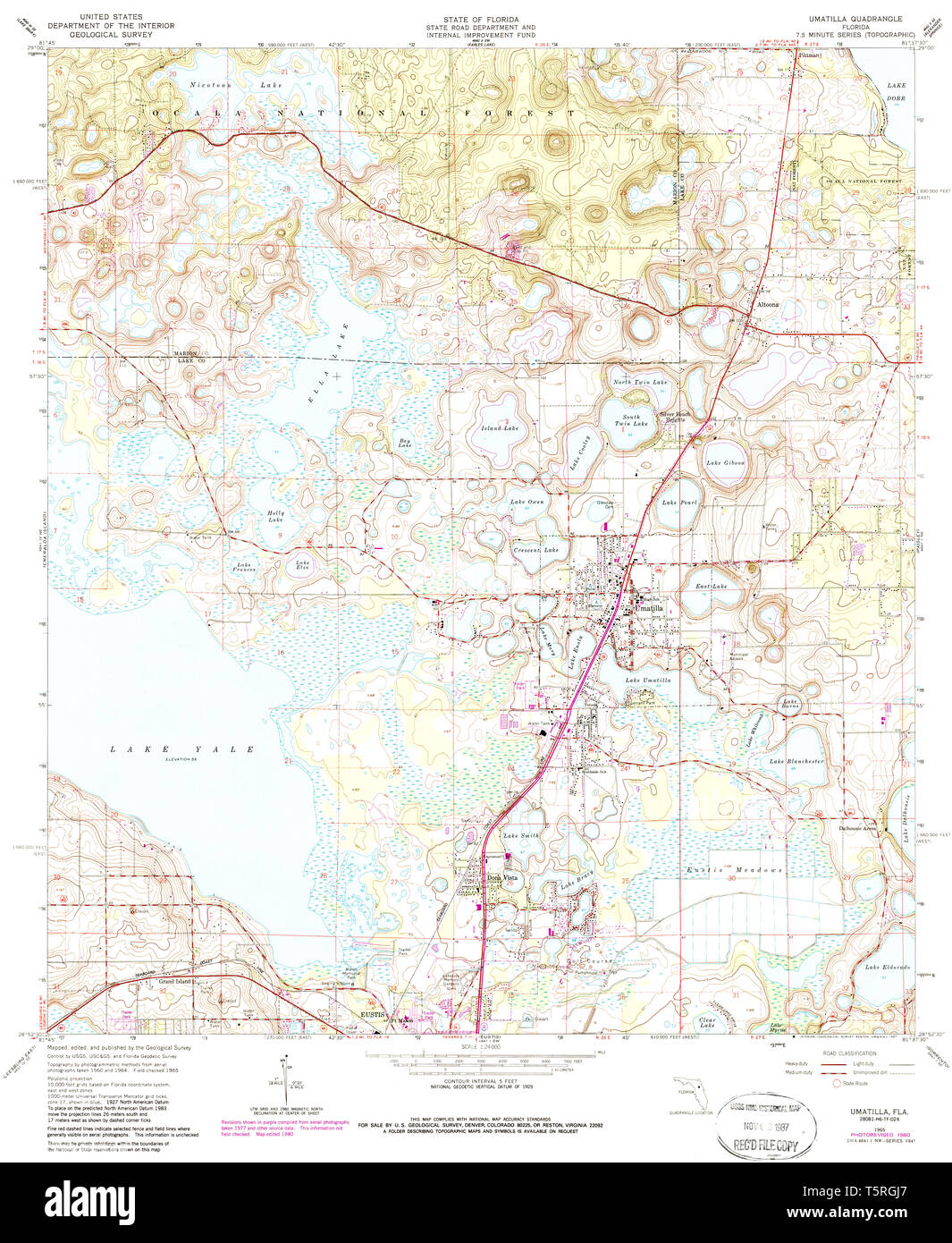 Map of umatilla hi-res stock photography and images - Alamy