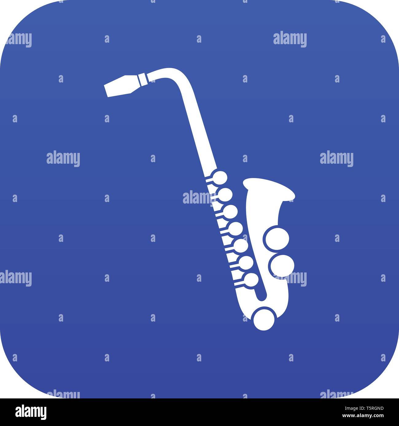Saxophone icon digital blue Stock Vector Image & Art - Alamy