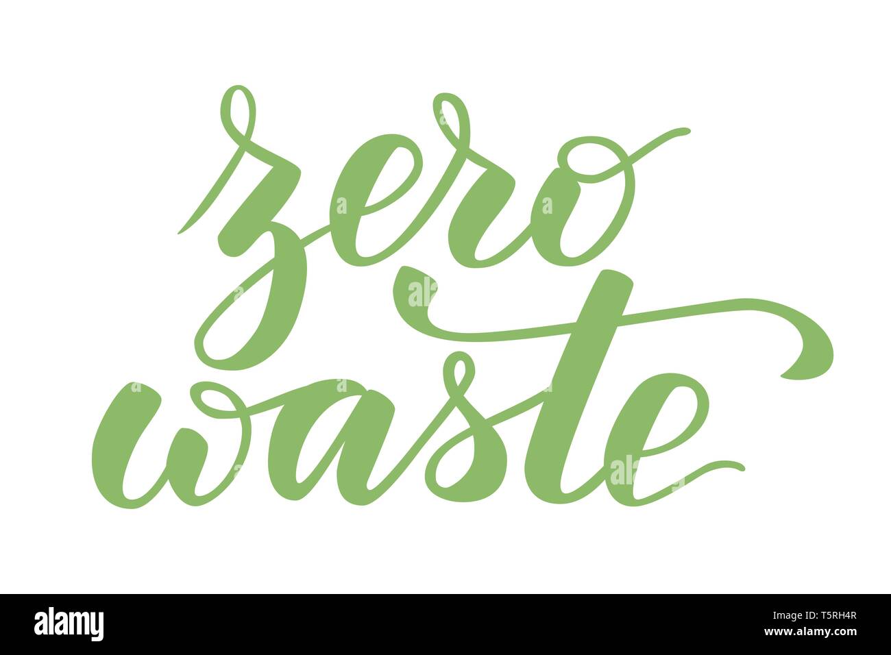 Handwritten Zero waste Stock Vector Image & Art - Alamy