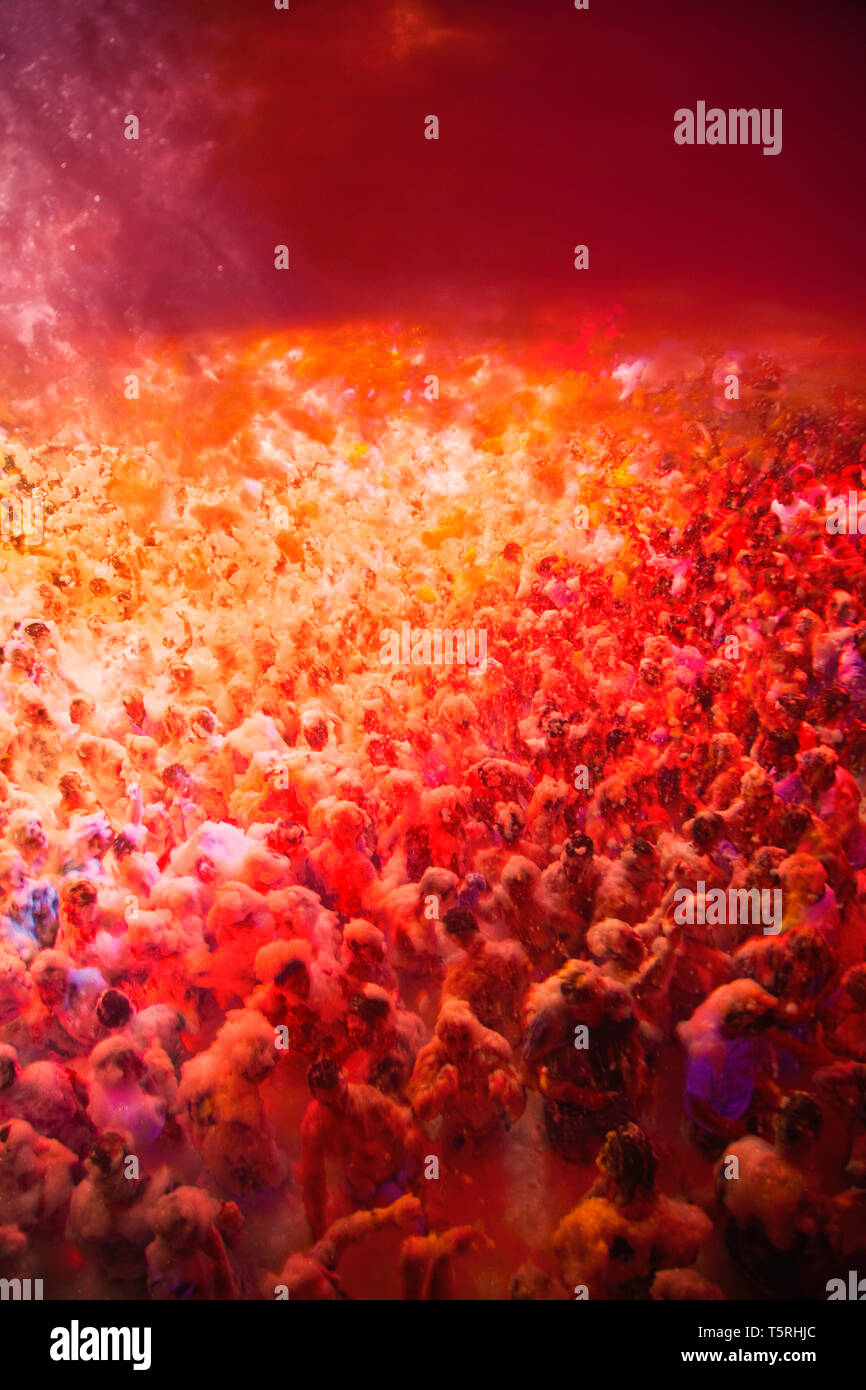 Foam Party. Amnesia Discoteque. San Rafael. Ibiza. Balearic Islands ...