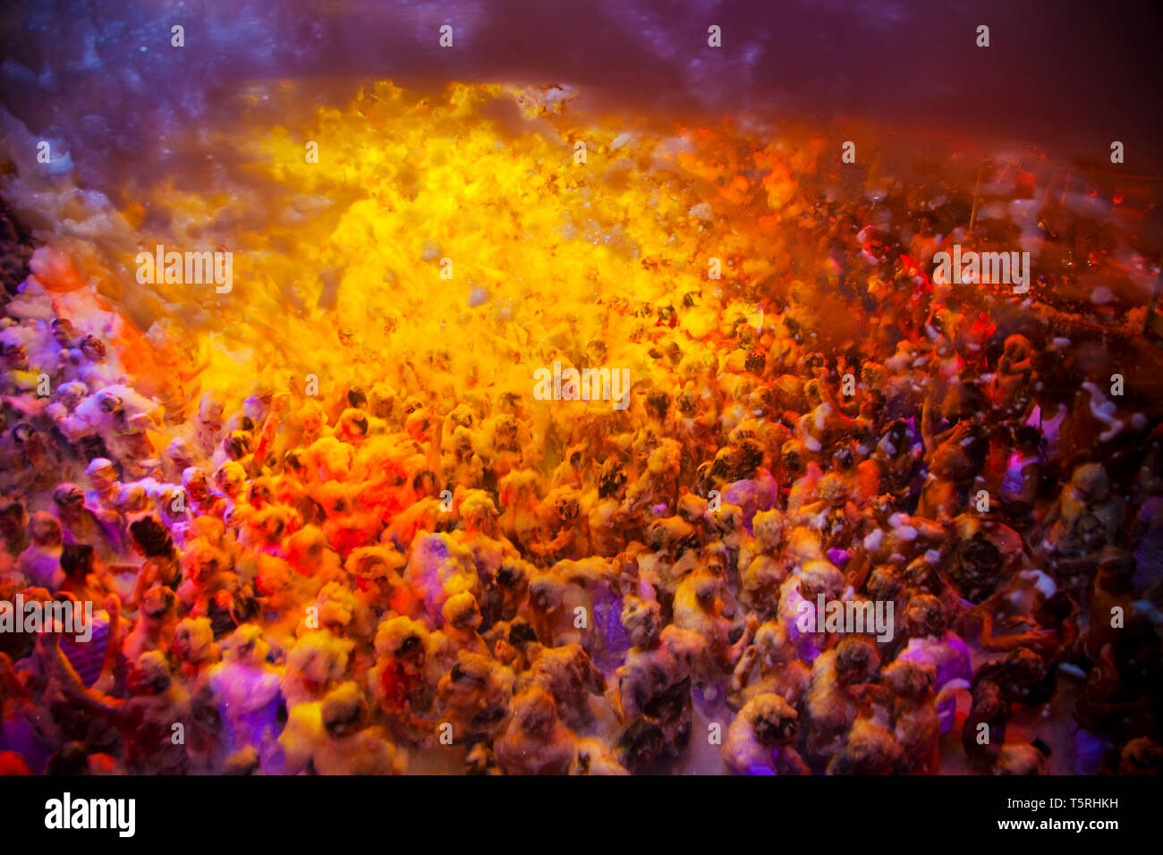 Foam Party. Amnesia Discoteque. San Rafael. Ibiza. Balearic Islands ...