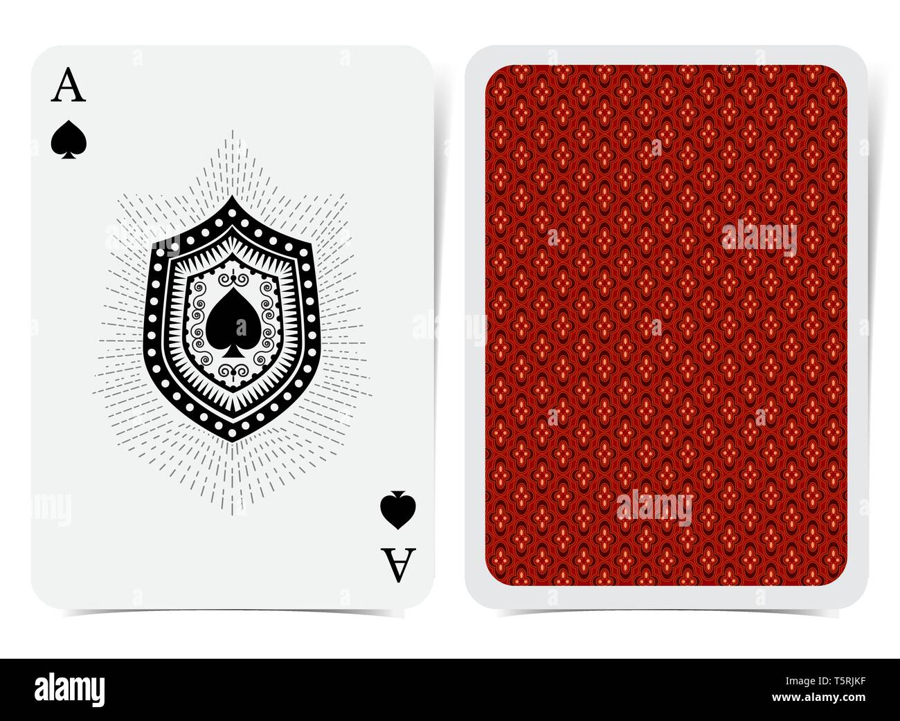 Design playing card back side hi-res stock photography and images - Alamy
